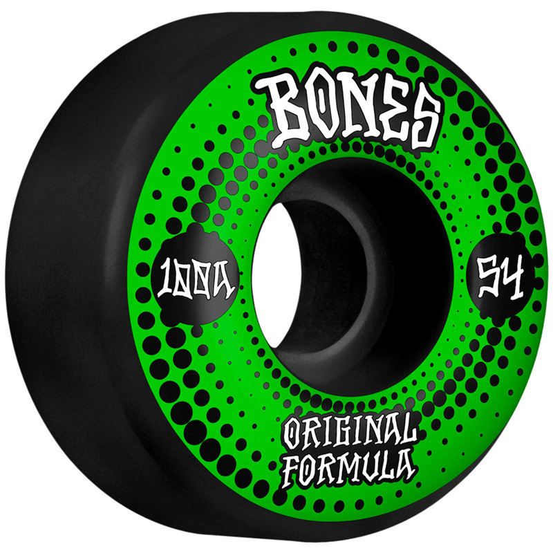 Bones 100's Originals V4 Wide Wheels 100a Black 54mm | 54mm | 1133801_54mm