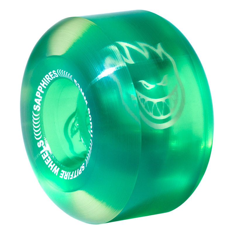 Spitfire Sapphire Wheels Clear Green 90D 53mm | Skatestore