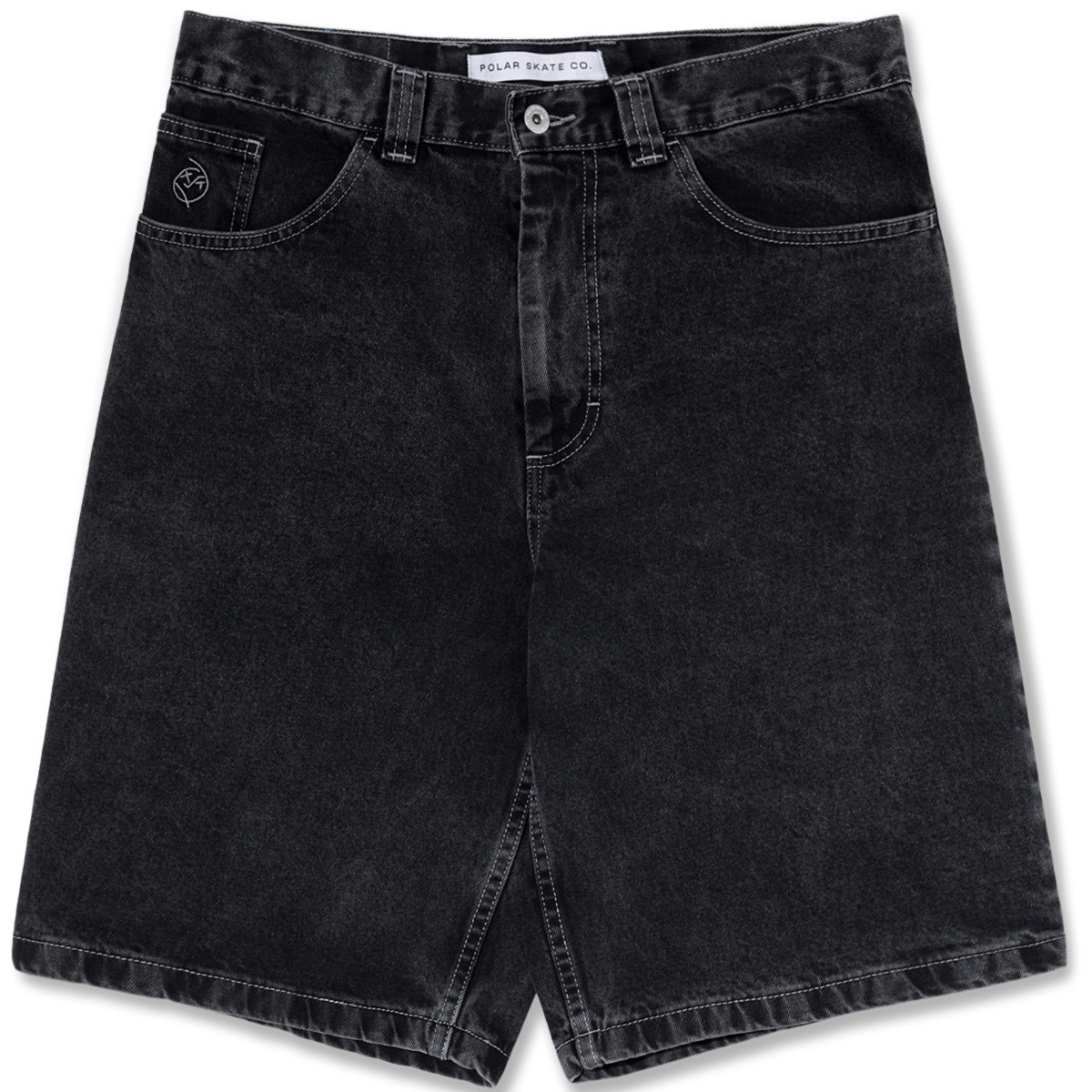 Polar Big Boy Shorts Silver Black | Skatestore