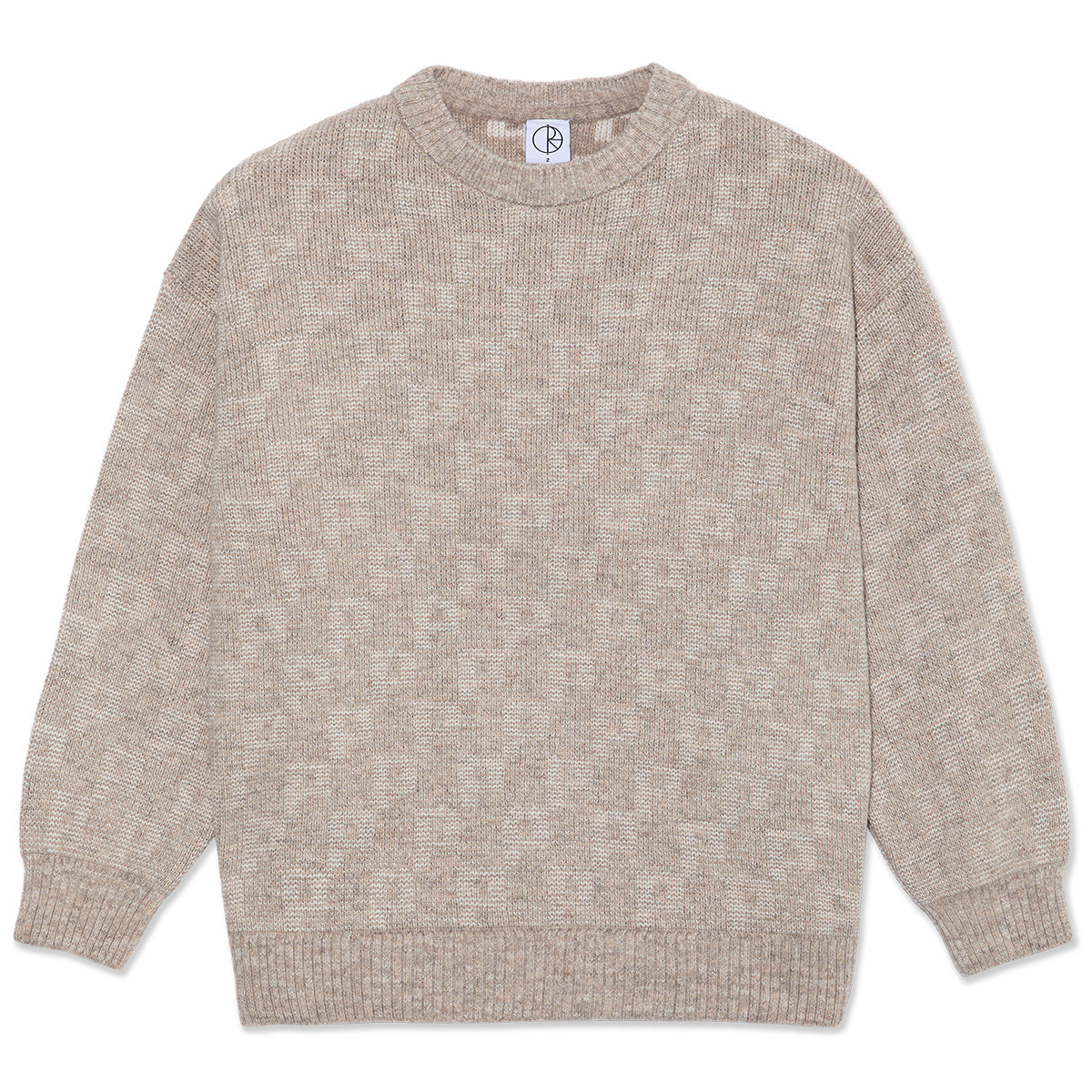 Polar P Pattern George Sweater Sand | Skatestore