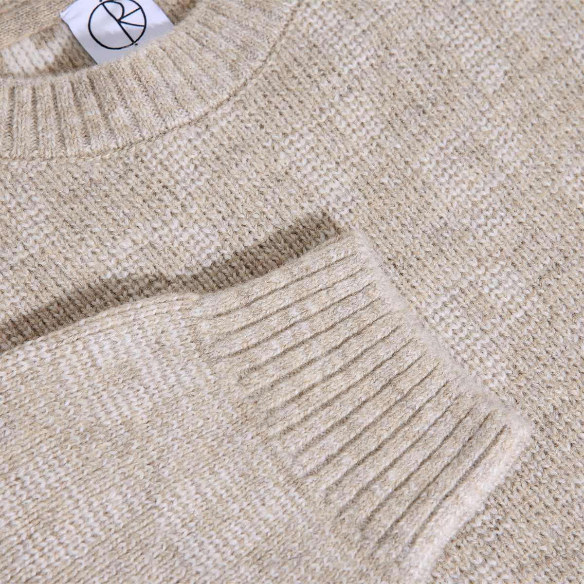 Polar P Pattern George Sweater Sand | Skatestore
